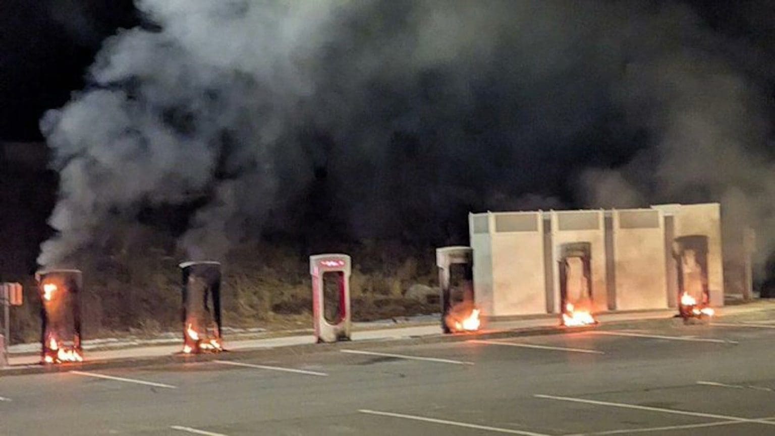 Tesla Superchargers Set on Fire, Protests Get Violent | WLT Report