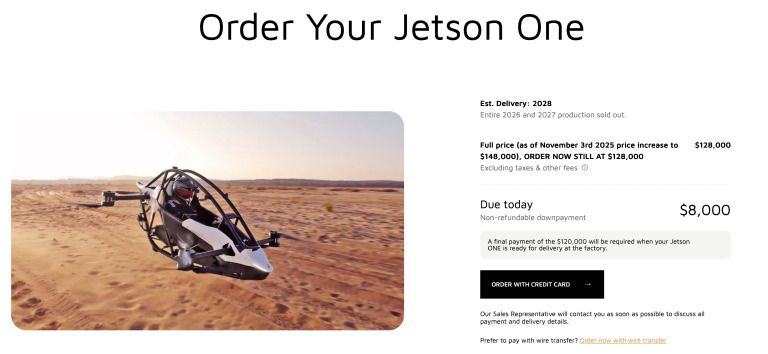 Meet The Jetson ONE, Your Personal Air Vehicle For Only $128,000 | WLT ...