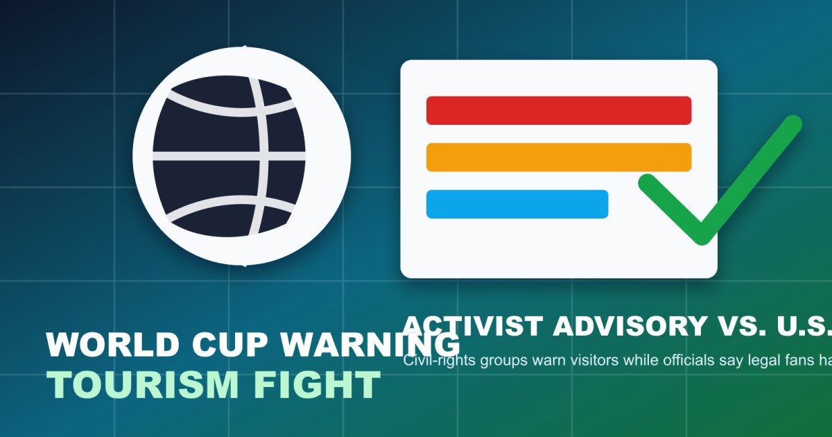 Activist Groups Warn World Cup Fans About Traveling To America, Trump ...