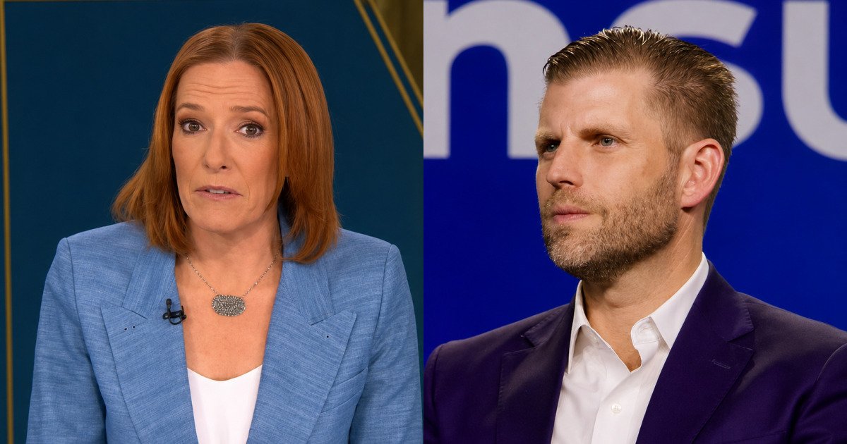 Eric Trump Announces Plans to SUE Jen Psaki & MSNOW Over "Blatant Lies ...