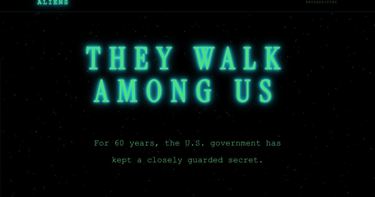 White House Launches Aliens.gov: “They Walk Among Us” | WLT Report